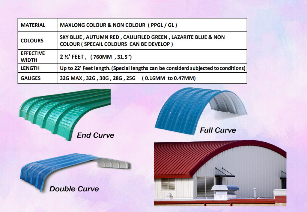 maxlong curve roof profile - Maxlong International-steel roofing solutions